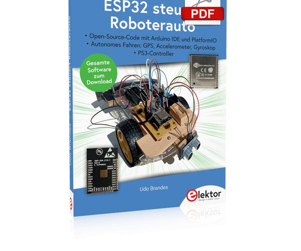 ESP32 steuert Roboterauto (PDF) – Elektor