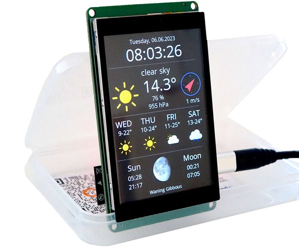 ThingPulse ESP32 WiFi Color Display Kit Grande – Elektor