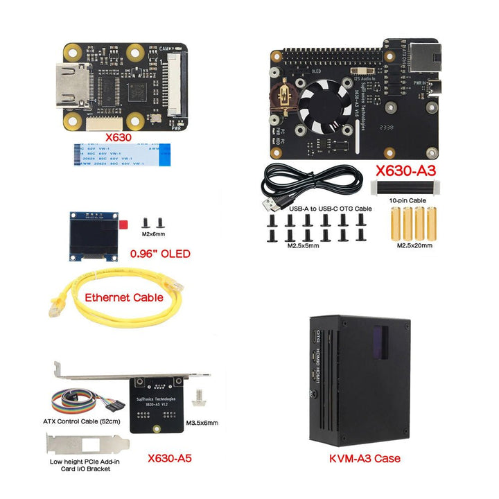 Geekworm KVM-A3 Kit für Raspberry Pi 4 (+ GRATIS E-Book) – Elektor